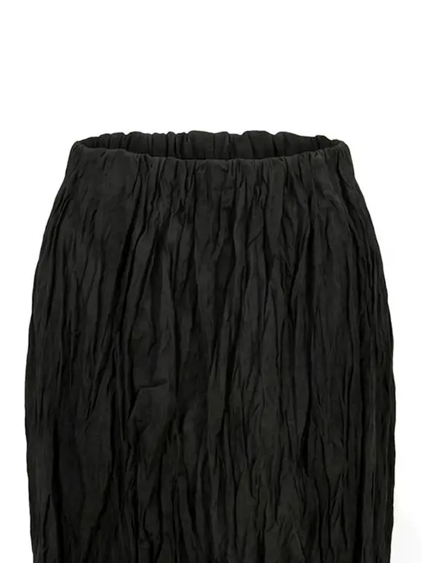TOTEME Crinkled Midi Skirt - Black