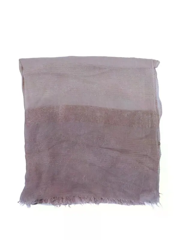 D'ANIELLO Walton Metallic-stripe Scarf - Purple