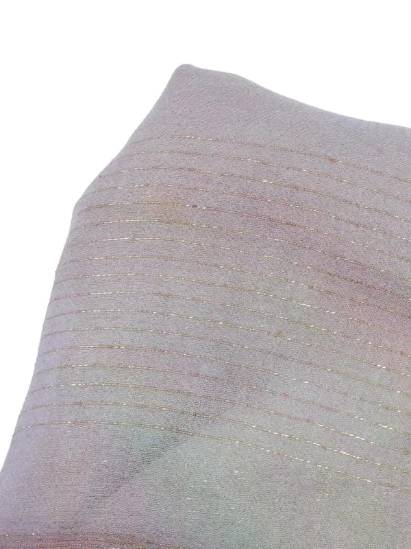 D'ANIELLO Walton Metallic-stripe Scarf - Purple