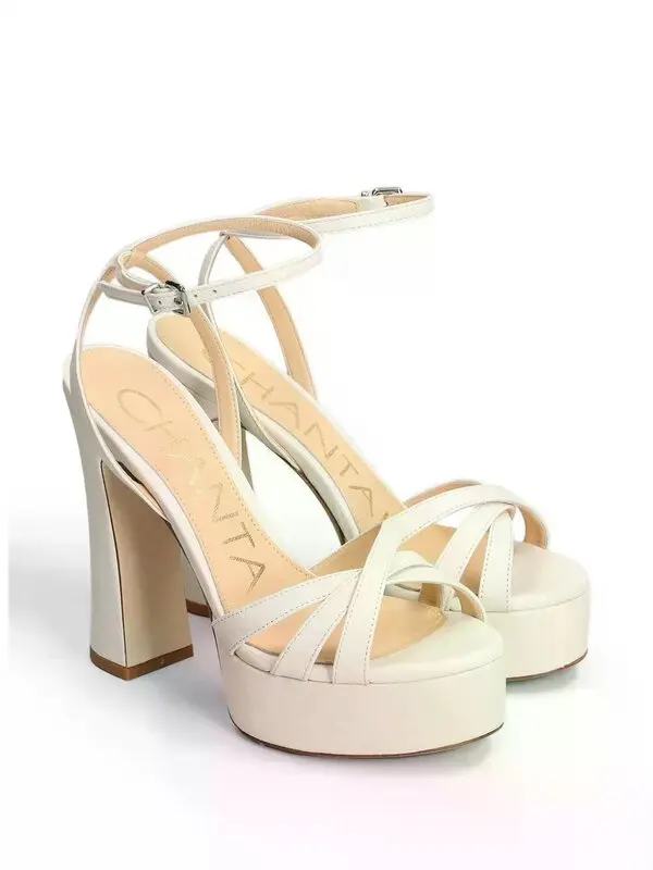 CHANTAL Platform Sandals - White