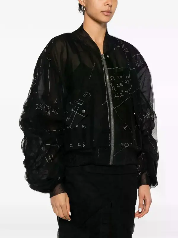 Rick Owens Graphic-print Bomber Jacket
