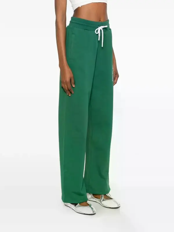 Gcds Logo-print Drawstring Track Pants - Green