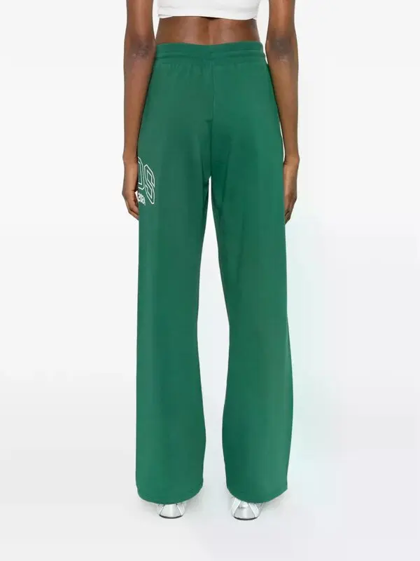 Gcds Logo-print Drawstring Track Pants - Green