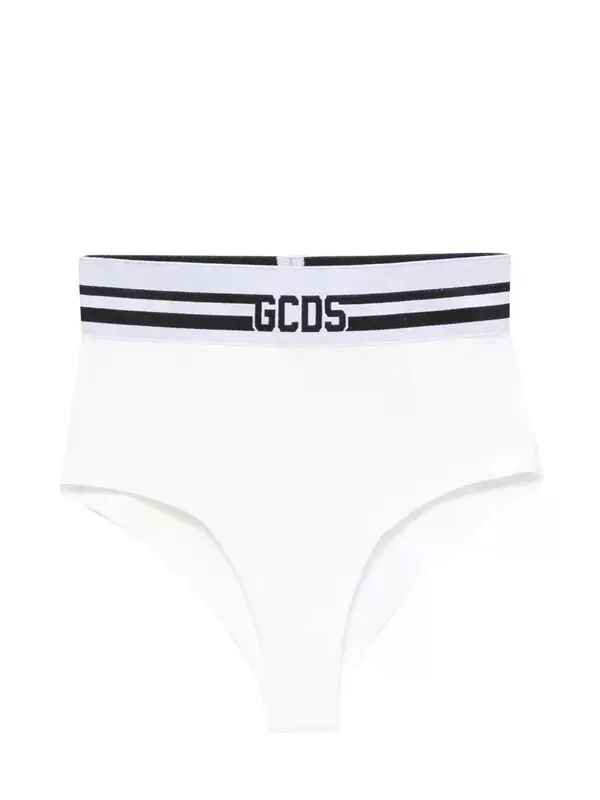 Gcds Logo-tape Panties - White
