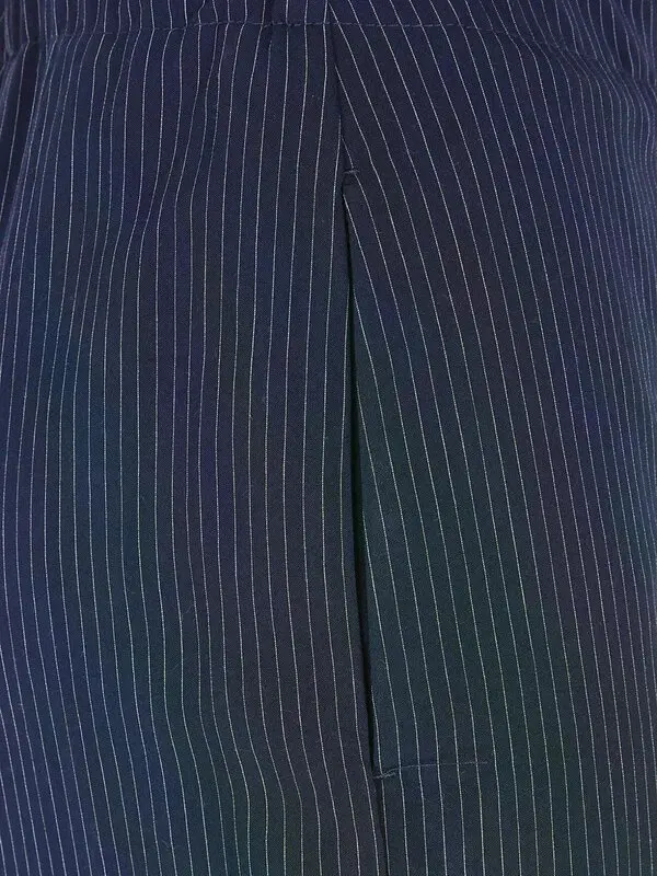 Seventy Pinstripe Pattern Straight-leg Trousers