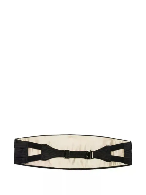 TOM FORD Pleated Cummerbund Belt - Black