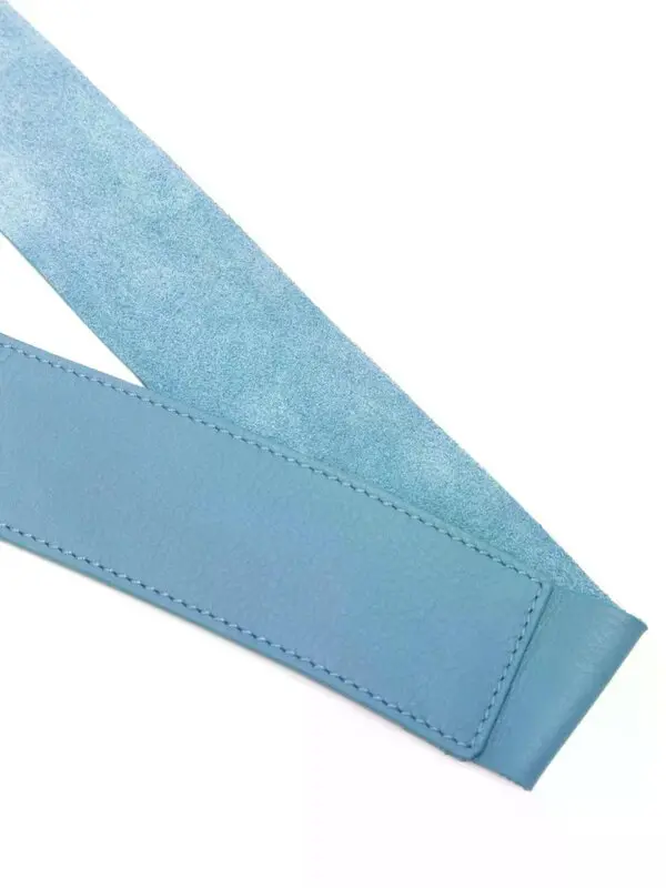 NIU Self-tie Leather Belt - Blue