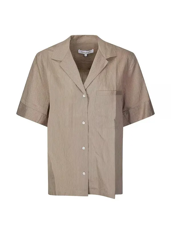 Maison Kitsuné Striped Resort Shirt