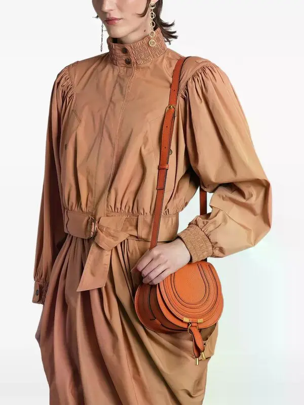 Chloé Belted Puff-sleeve Jacket - Brown