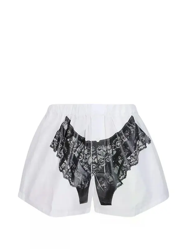 Vaquera Trompe L'oeil Boxer Shorts - White