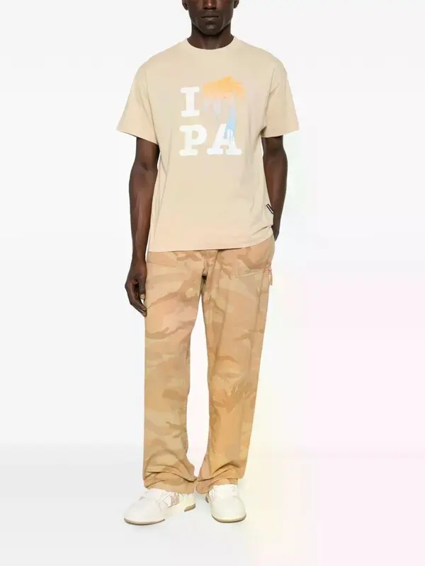 Palm Angels Palm-tree-print T-shirt