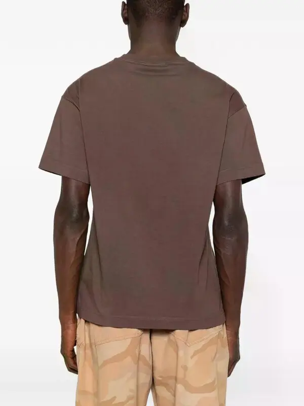 Palm Angels Logo-print T-shirt - Brown