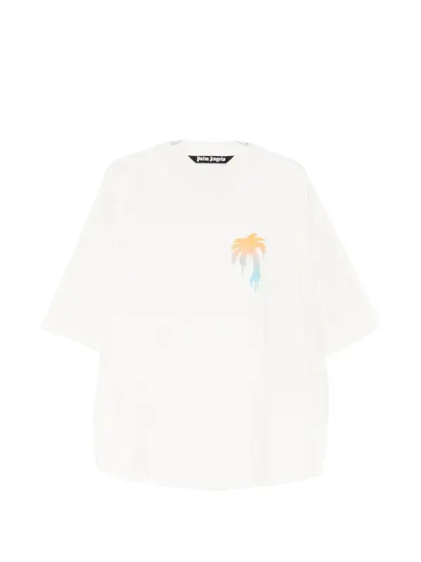Palm Angels Palm Tree-print T-shirt - White