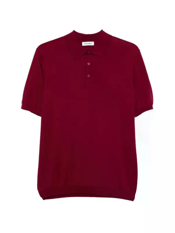 KANGRA Half-button Polo Shirt - Red