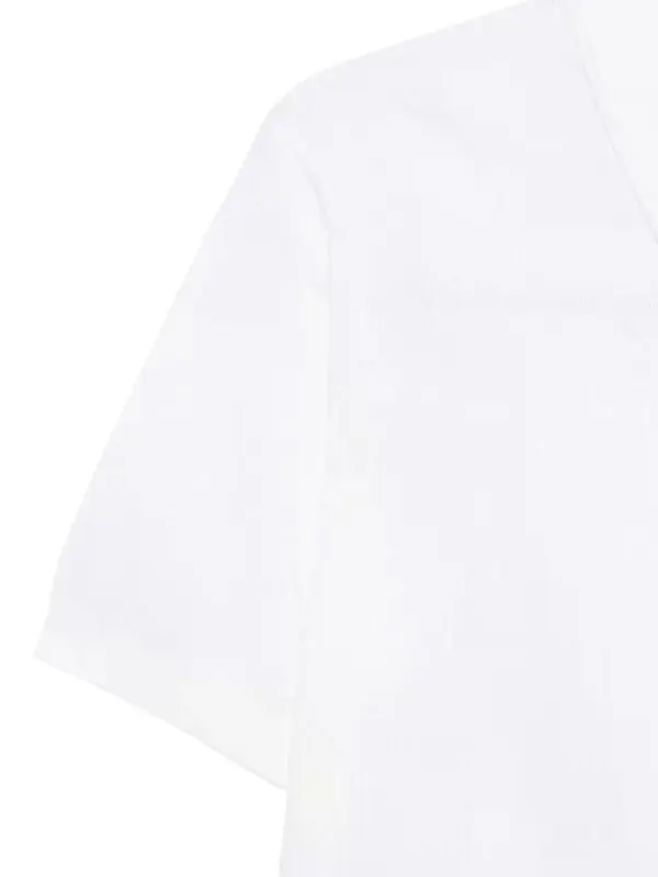 KANGRA Ribbed-knit Polo Shirt - White