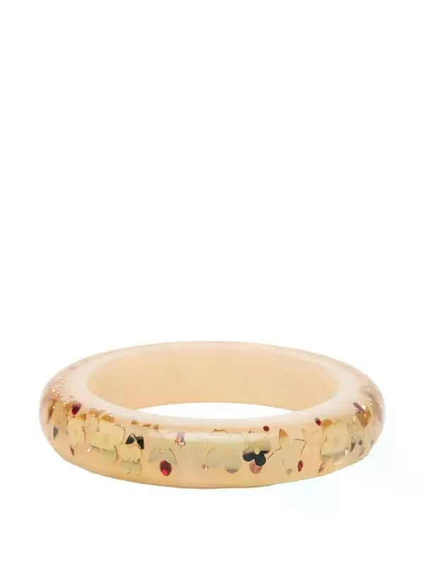 LOUIS VUITTON 2000-2026 Monogram Flowers Bangle Bracelet - Neutrals