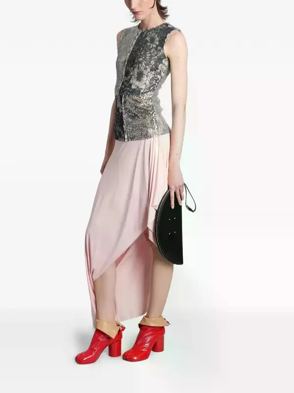 MAISON MARGIELA Draped Asymmetric Skirt - Red