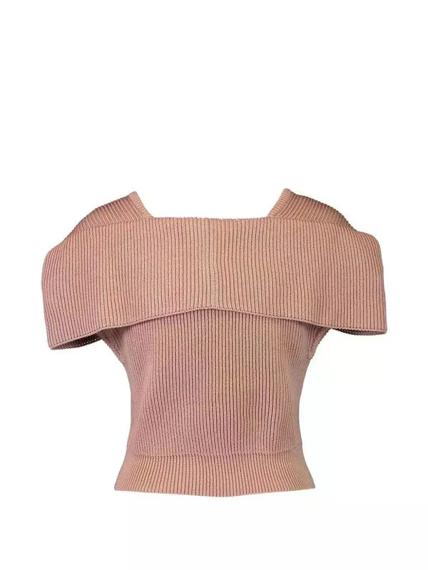 Chloé Foldover-collar Button-up Top