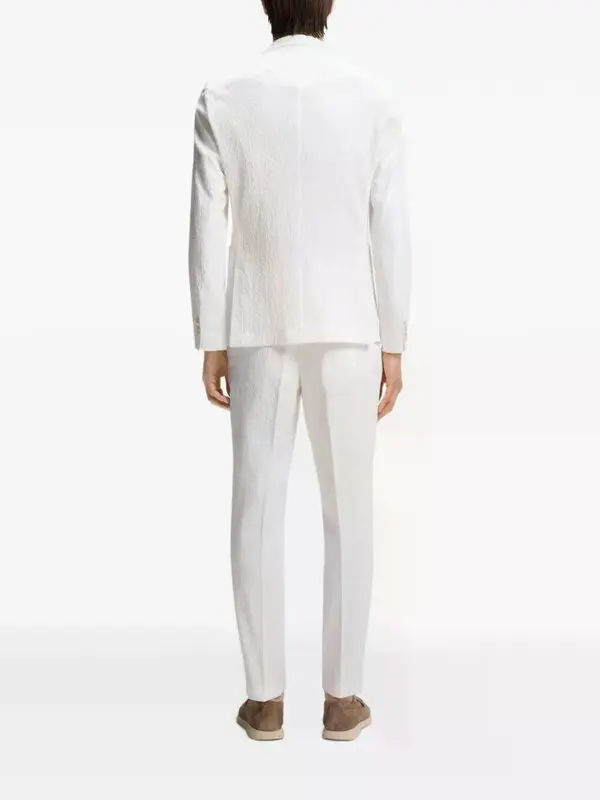 BOSS Slim-fit Jacket In Cotton Seersucker
