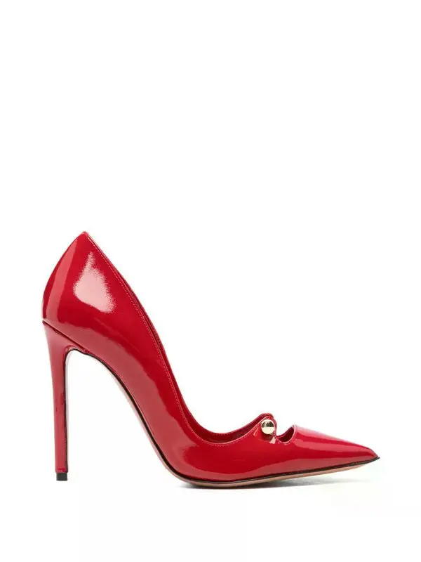 HARDOT Patent-finish Barbell-detail Pumps - Red