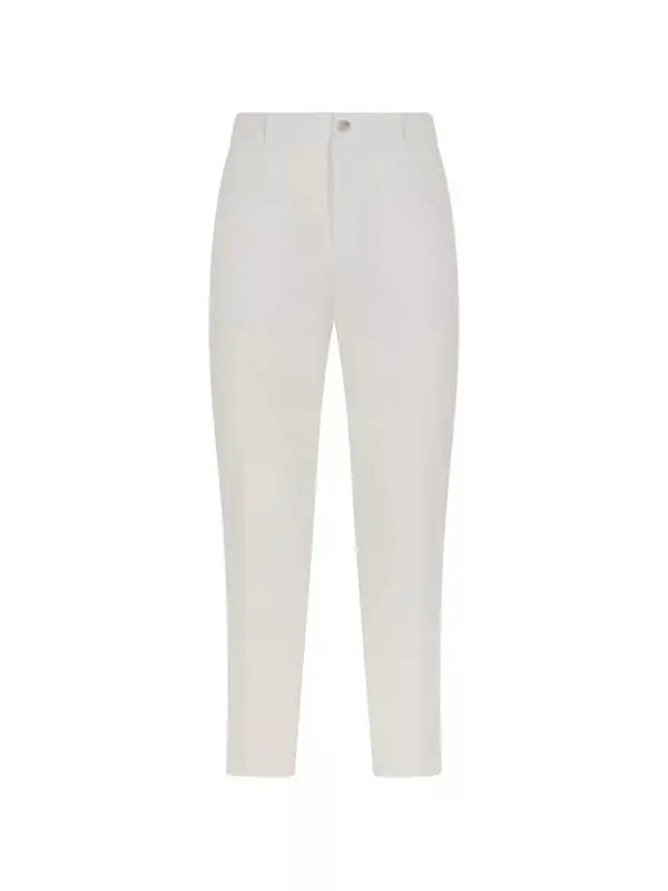 BOSS Seersucker-textured Trousers - White
