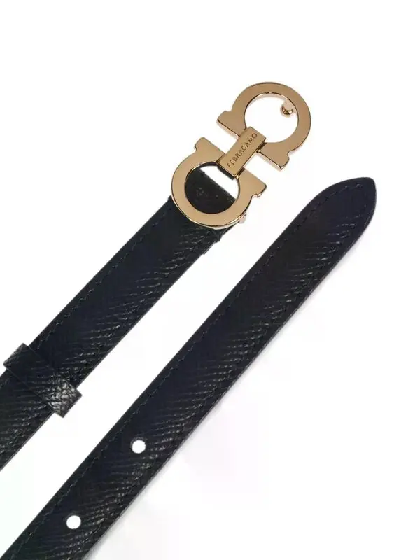 FERRAGAMO Gancini Belt - Black