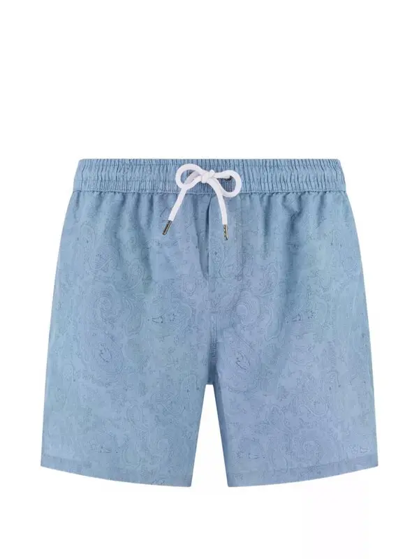 Boggi Milano Paisley-print Swimsuit - Blue