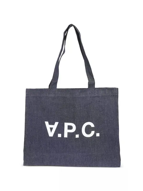 A.p.c. Daniela Logo-print Denim Tote Bag - Blue