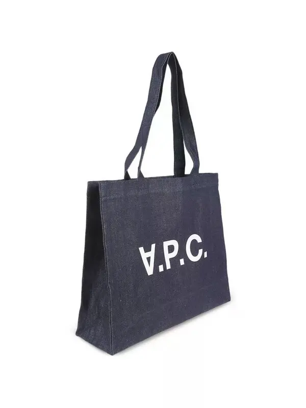 A.p.c. Daniela Logo-print Denim Tote Bag - Blue