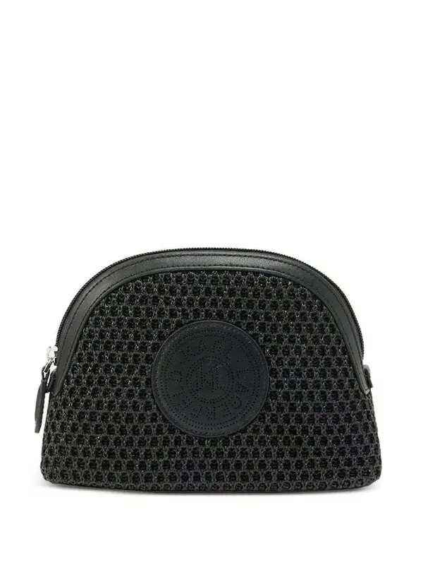 Karl Lagerfeld K/circle Mesh Vanity Case - Black