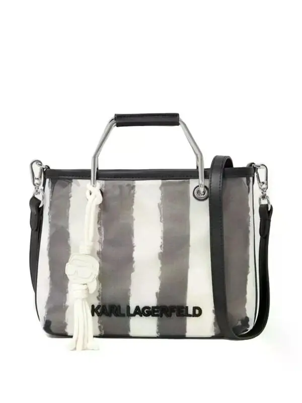 Karl Lagerfeld Ikon Mesh Tote - White