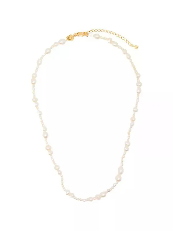 ASTRID & MIYU Serenity Pearl Necklace - Gold