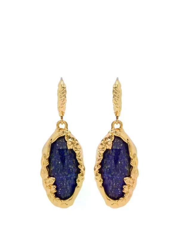 Alexis Bittar Brut Lapis-lazuli Earrings - Gold