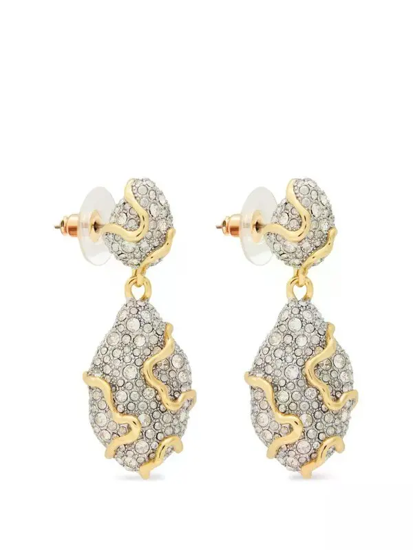 Alexis Bittar Solanales Crystal-embellished Drop Earrings - Gold