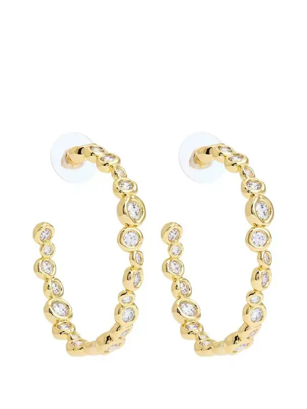 Alexis Bittar Astrales Crystal-embellished Hoop Earrings - Gold