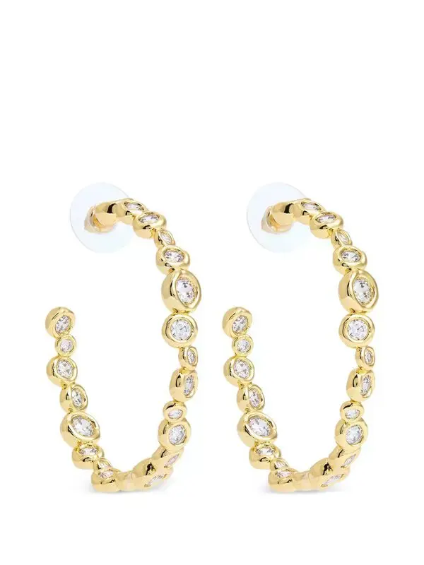 Alexis Bittar Astrales Crystal-embellished Hoop Earrings - Gold