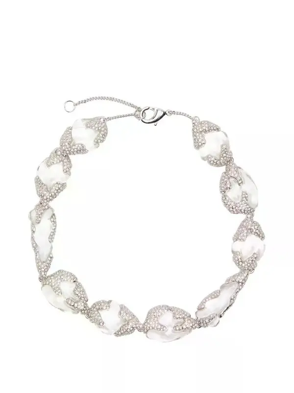 Alexis Bittar Silverlake Crystal-embellished Necklace - Silver