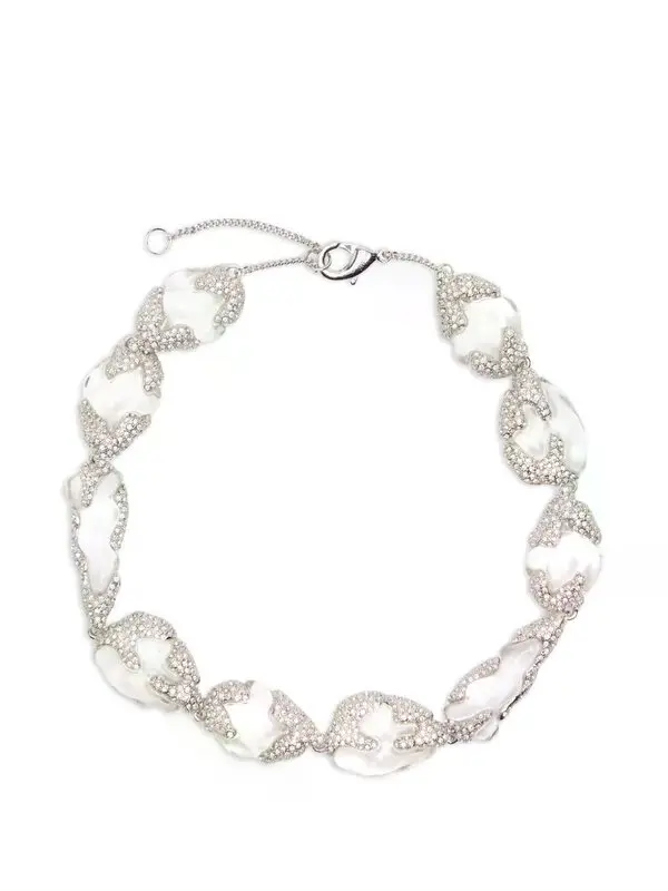 Alexis Bittar Lake Crystal-embellished Necklace - Silver
