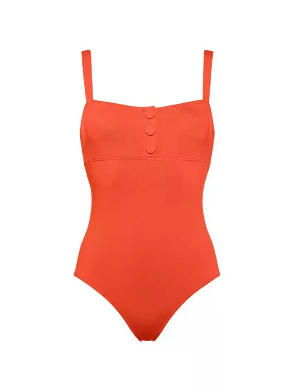 ERES Dahabiya Button-detail Swimsuit - Orange