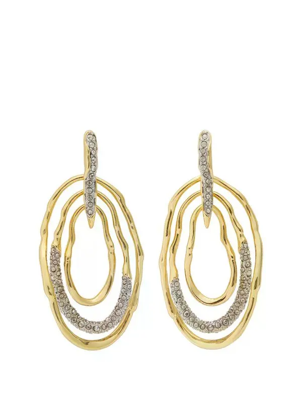 Alexis Bittar Solanales Crystal-embellished Earrings - Gold