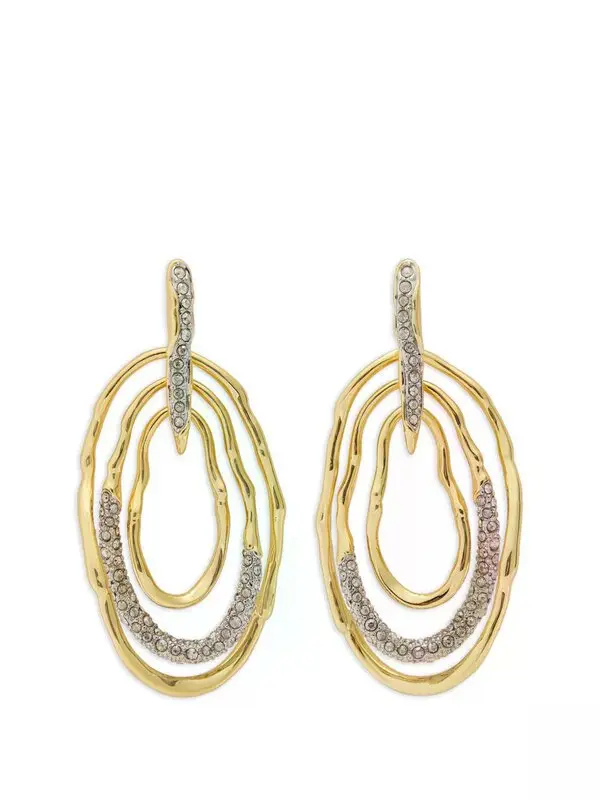 Alexis Bittar Solanales Crystal-embellished Earrings - Gold