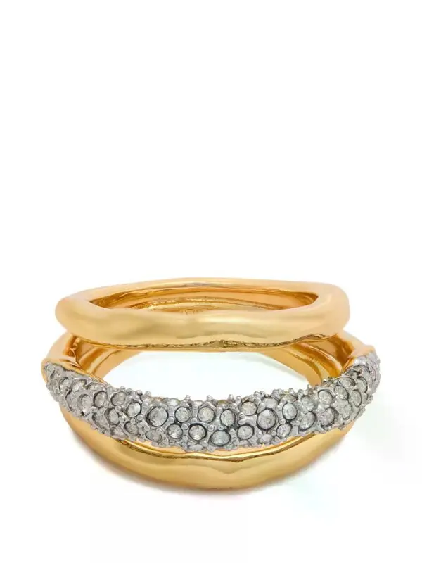 Alexis Bittar Solanales Orbiting Crystal-embellished Ring - Gold