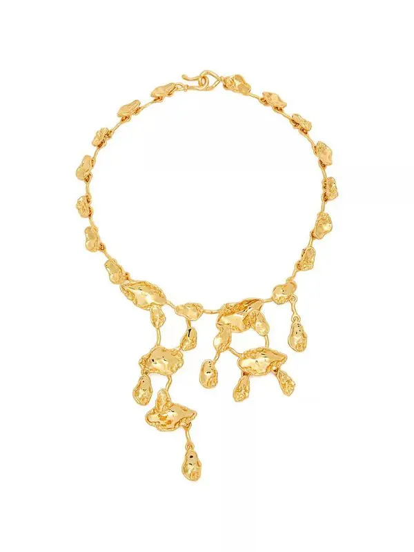 Alexis Bittar Brut Hammered-effect Necklace - Gold