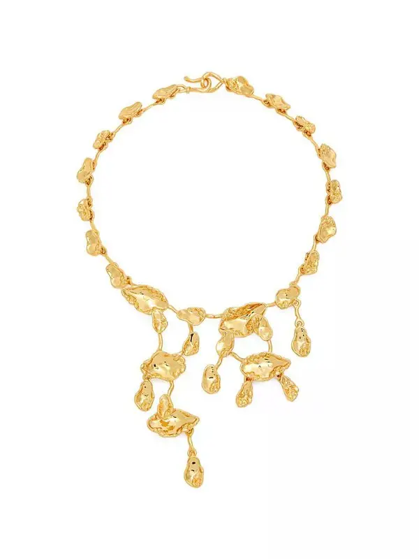 Alexis Bittar Brut Hammered-effect Necklace - Gold