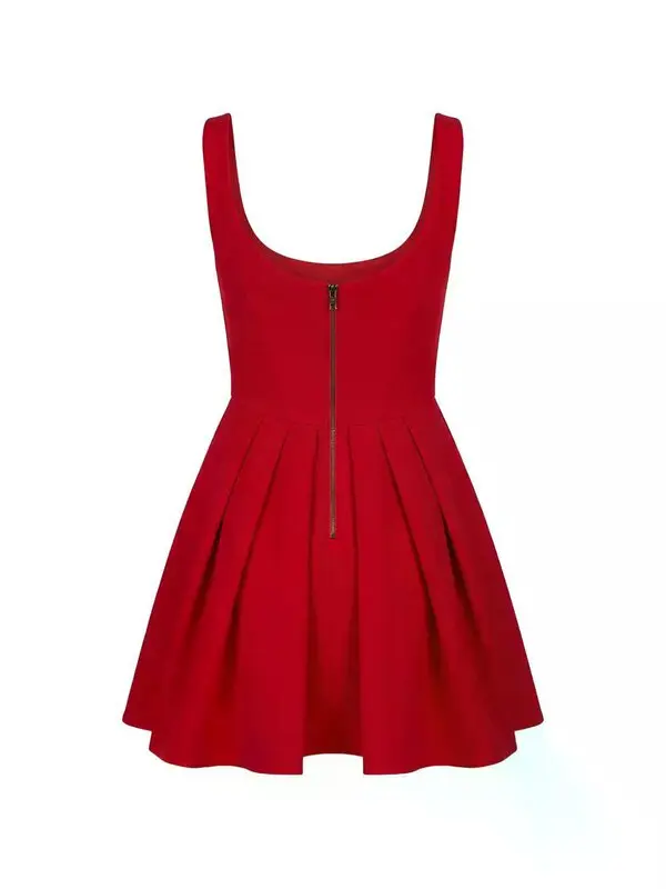 Alice + Olivia Estrella Cowl-neck Dress - Red
