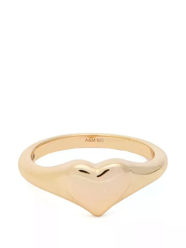 ASTRID & MIYU Heart Signet Ring - Gold