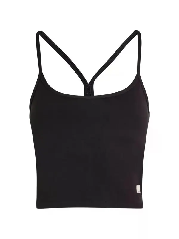 Vuori Allthefeels™ Racerback Cropped Tank Top - Black