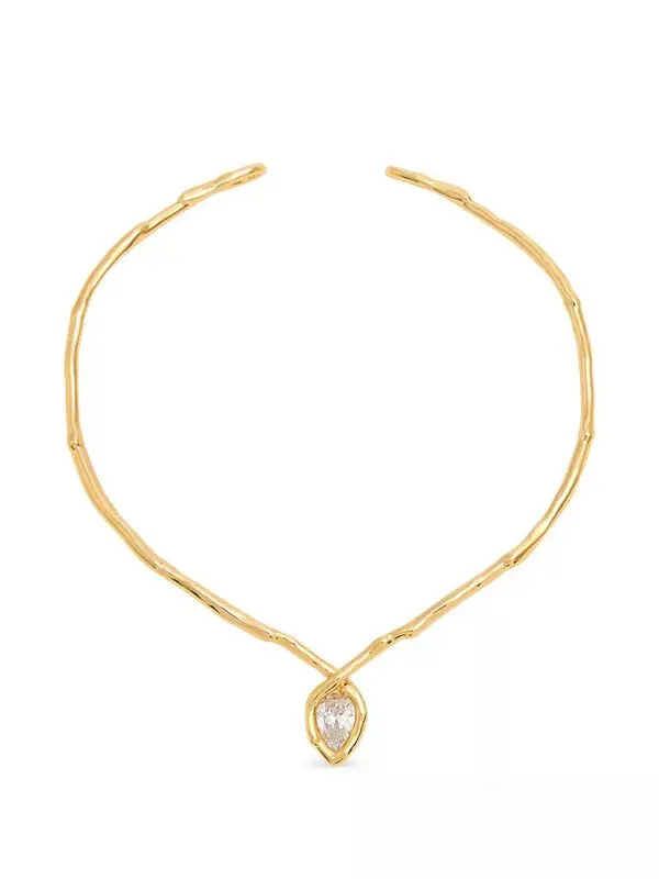 Alexis Bittar Asterales Crystal Necklace - Gold