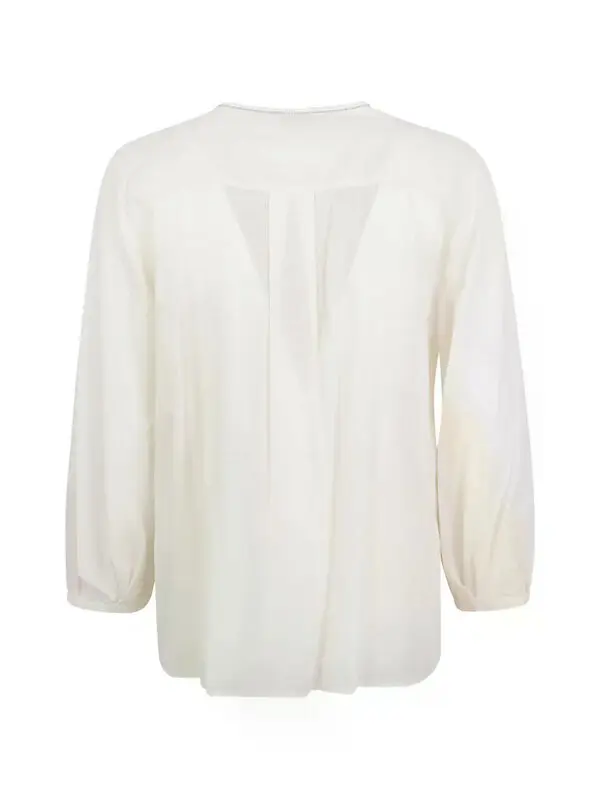Peserico Pintuck Bead-embellished Shirt