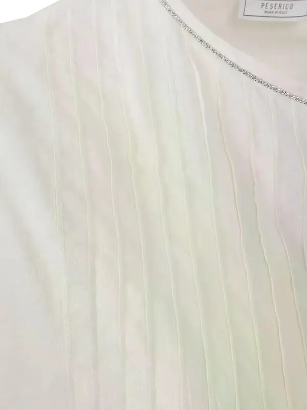Peserico Pintuck Bead-embellished Shirt